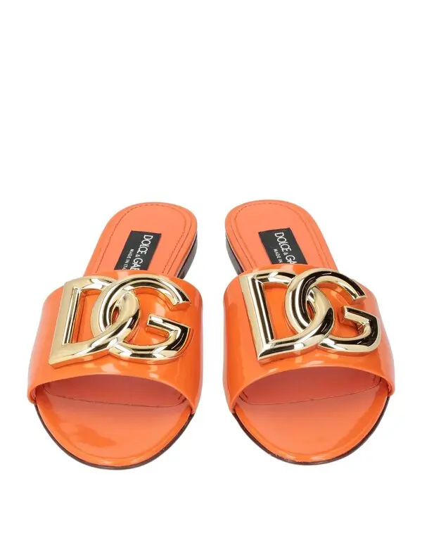 Dolce & Gabbana Minimalist Patent Leather Slides