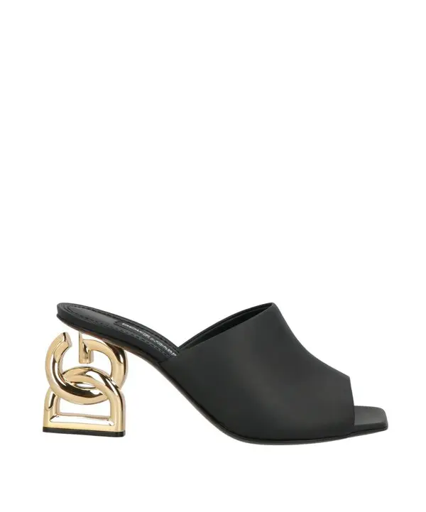Dolce & Gabbana Minimalist Leather Slide Sandals