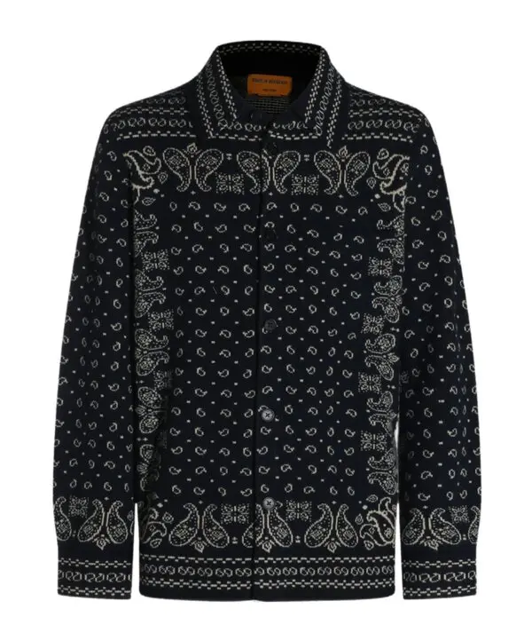 Guest In Residence Intarsia Cashmere Cardigan