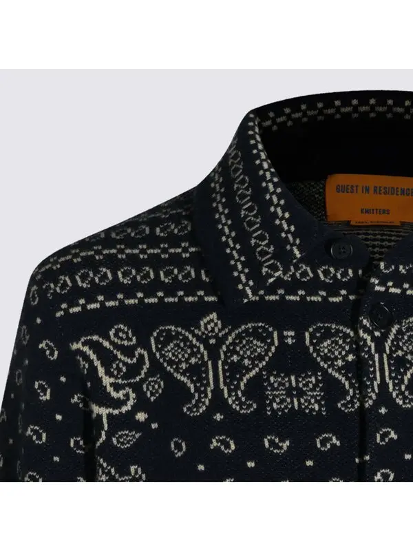 Guest In Residence Intarsia Cashmere Cardigan