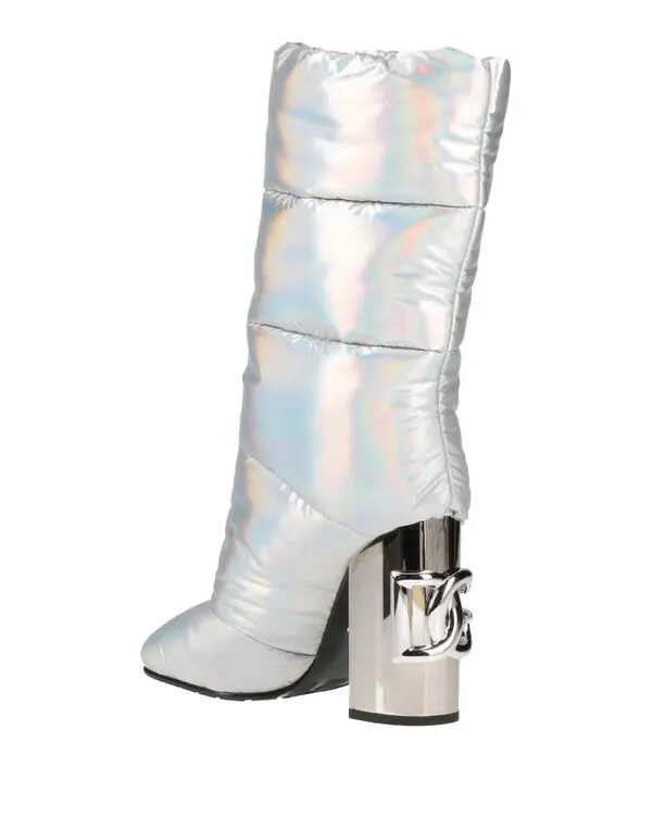 Dolce & Gabbana Color-blocked Metallic Ankle Boots