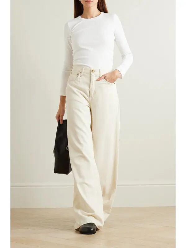 LESET Stretch-cotton Jersey Top - No