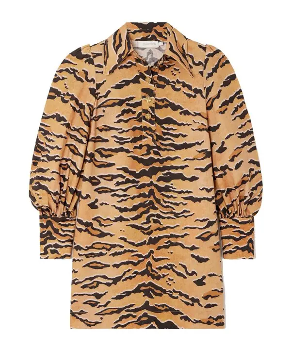 Zimmermann Tiger-striped Dress