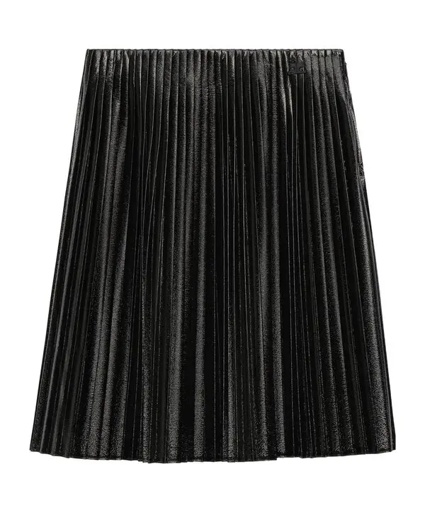 COURREGES Courrèges Pleated Vinyl Skirt