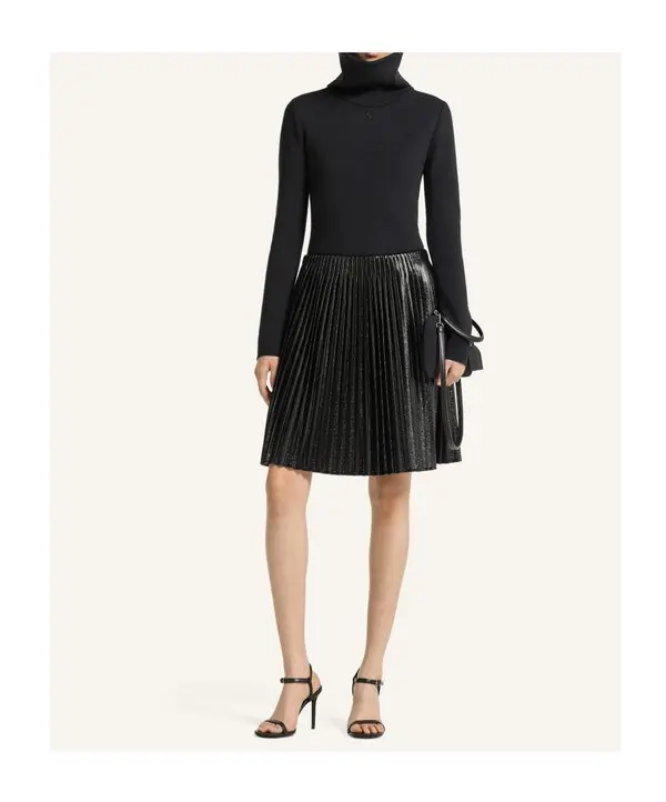 COURREGES Courrèges Pleated Vinyl Skirt