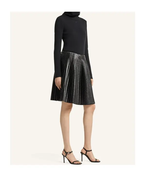 COURREGES Courrèges Pleated Vinyl Skirt