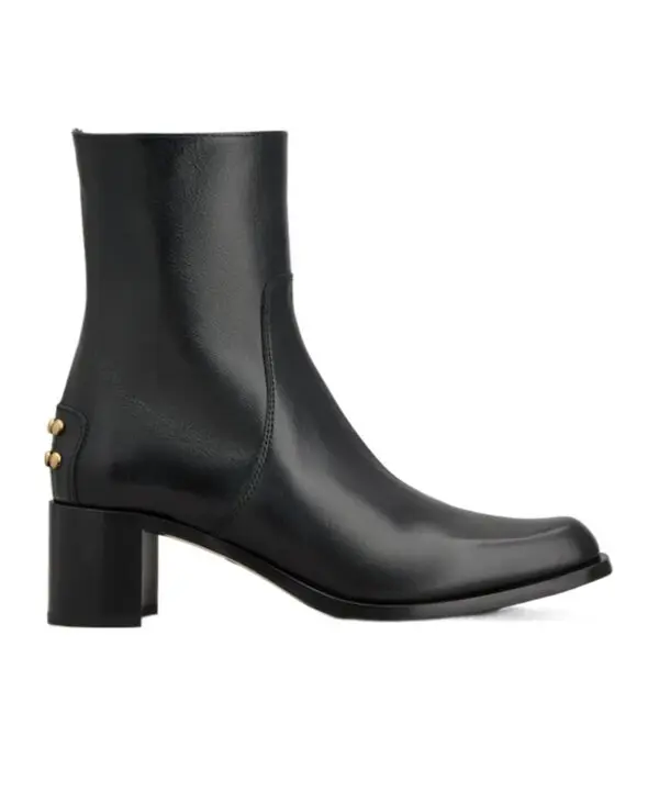 TOD'S Metal Dots Ankle Boots In Leather