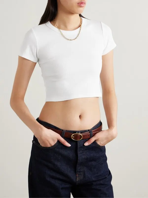 LESET Stretch-cotton Jersey T-shirt