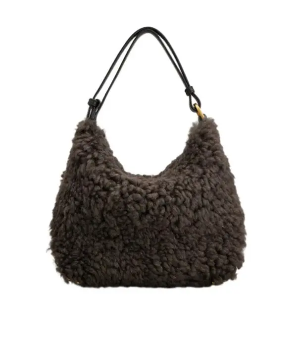 TOD'S Metal Dots Mini Bag In Shearling - No