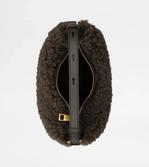 TOD'S Metal Dots Mini Bag In Shearling