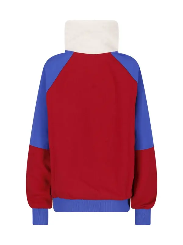 Stella McCartney Smc Crest Panel High-neck Sweatshirt