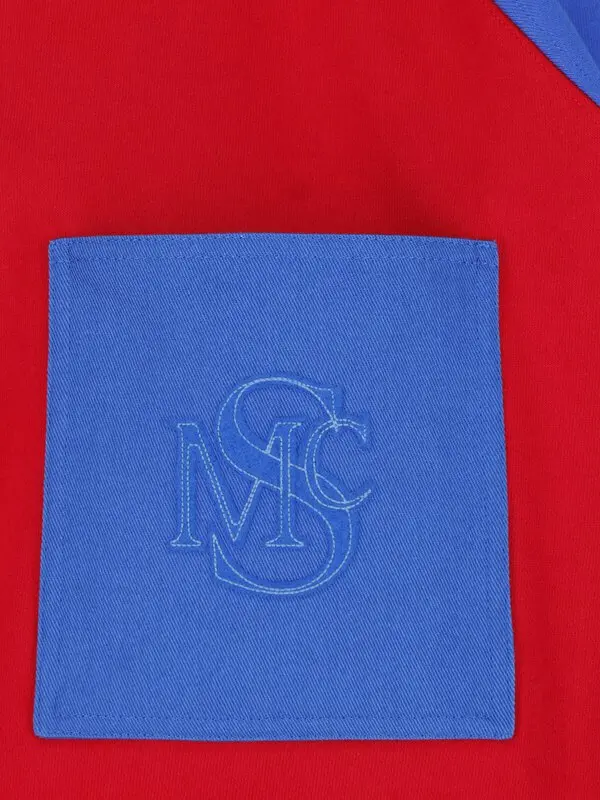Stella McCartney Smc Crest Panel High-neck Sweatshirt