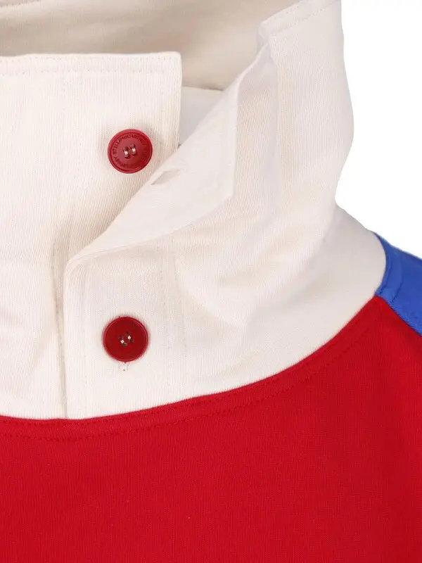 Stella McCartney Smc Crest Panel High-neck Sweatshirt