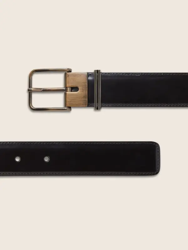 Zegna Leather Buckle Belt