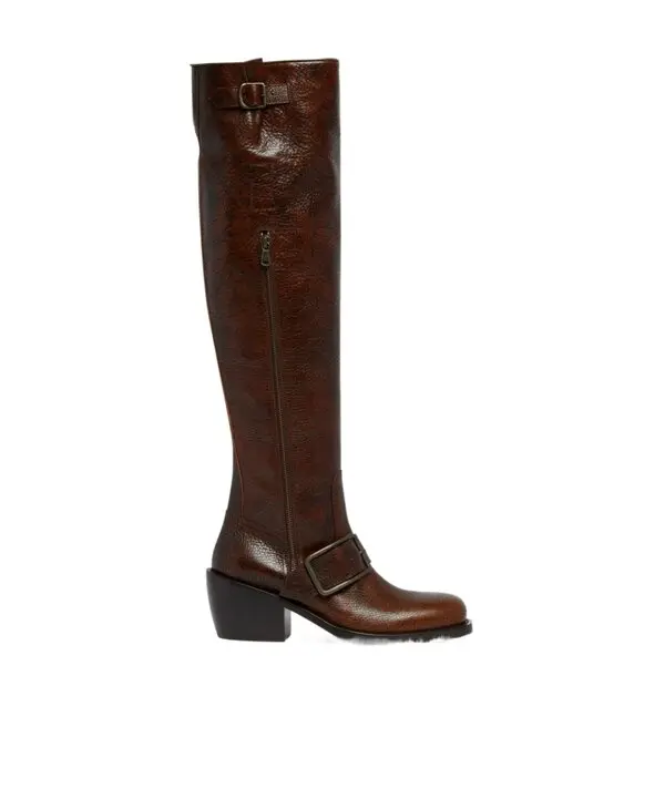 Dries Van Noten Zipped Knee-high Boots