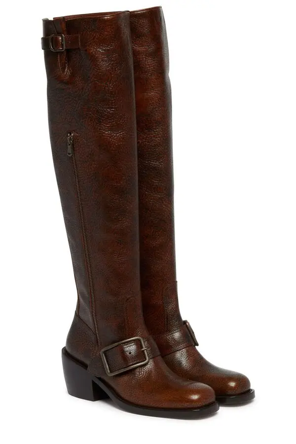 Dries Van Noten Zipped Knee-high Boots