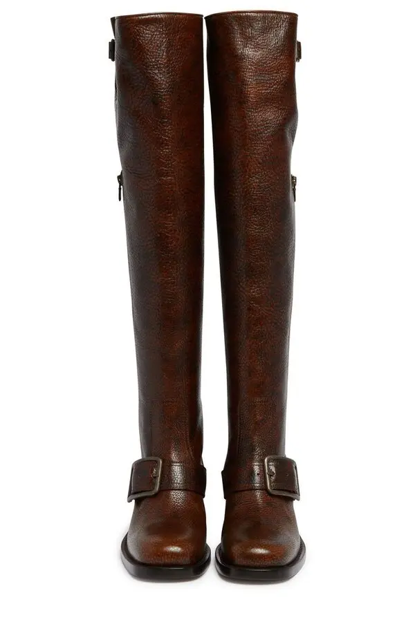 Dries Van Noten Zipped Knee-high Boots