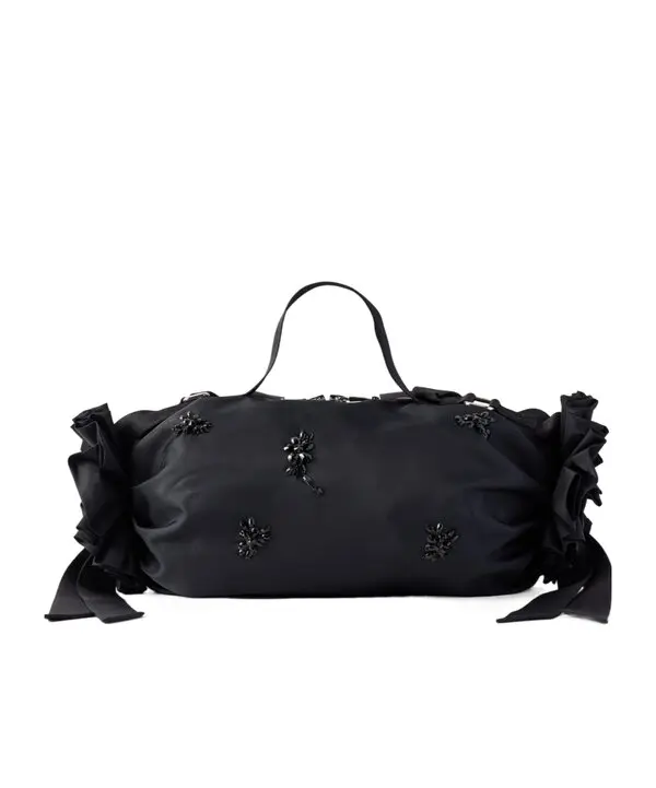Simone Rocha Crystal-embellished Satin Shoulder Bag - No