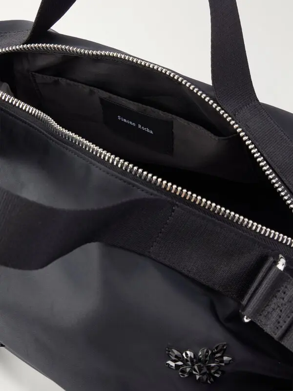 Simone Rocha Crystal-embellished Satin Shoulder Bag - No