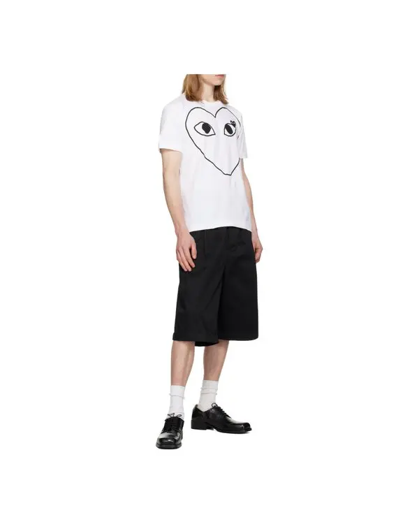 Play Comme Des Garcon Logo Print T-shirt