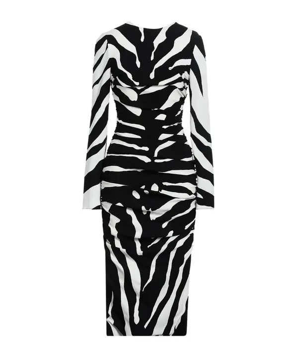 Dolce & Gabbana Zebra Print Fitted Dress