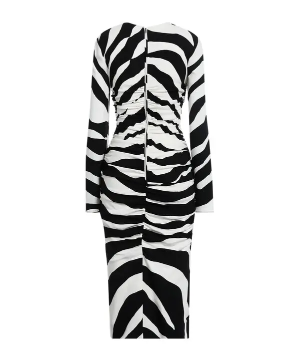 Dolce & Gabbana Zebra Print Fitted Dress