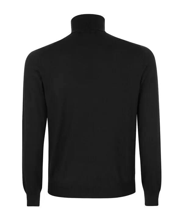 Tagliatore Long-sleeved Turtleneck Sweater - Black