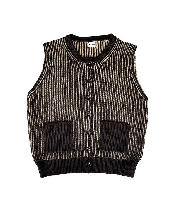 MABLI Ffyn Vest Dark Chocolate/biscotti - Brown
