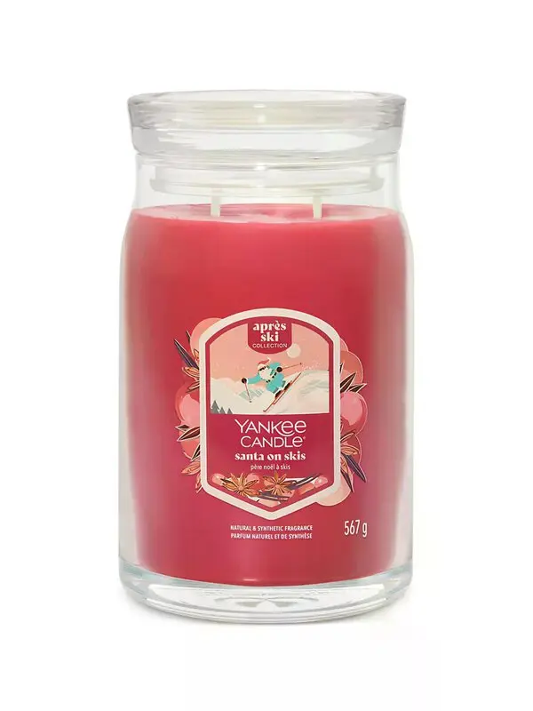 YANKEE CANDLE Après Ski Santa On Skis Candle