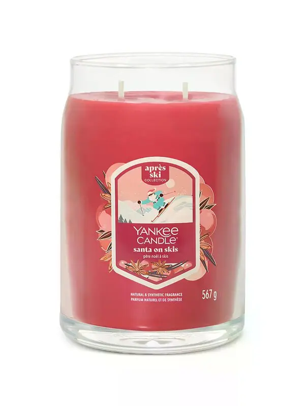 YANKEE CANDLE Après Ski Santa On Skis Candle