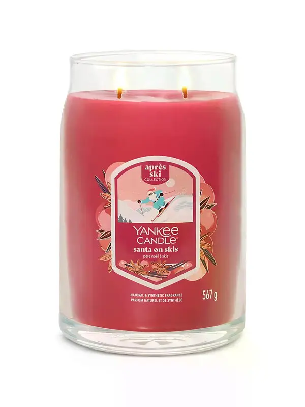 YANKEE CANDLE Après Ski Santa On Skis Candle