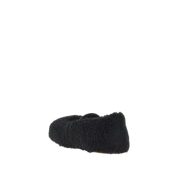 Moon Boot Shearling Ballet Flats - Black
