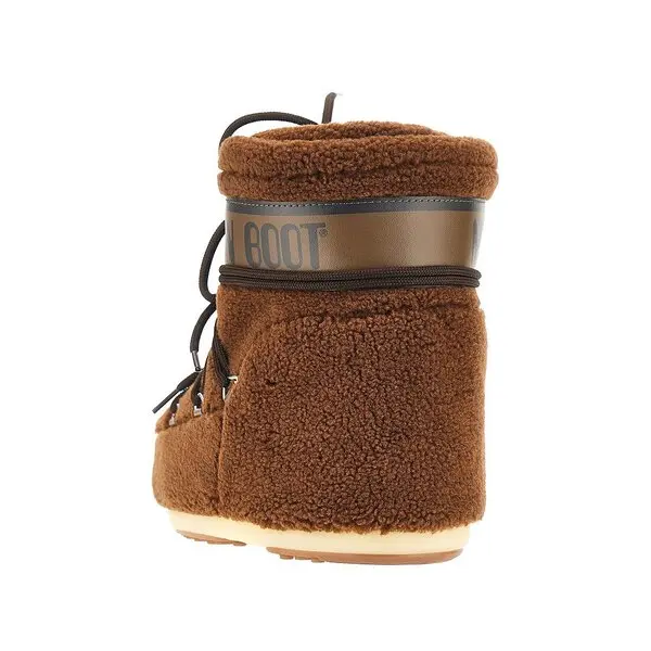 Moon Boot Icon Low Glance' Teddy Boots - Brown