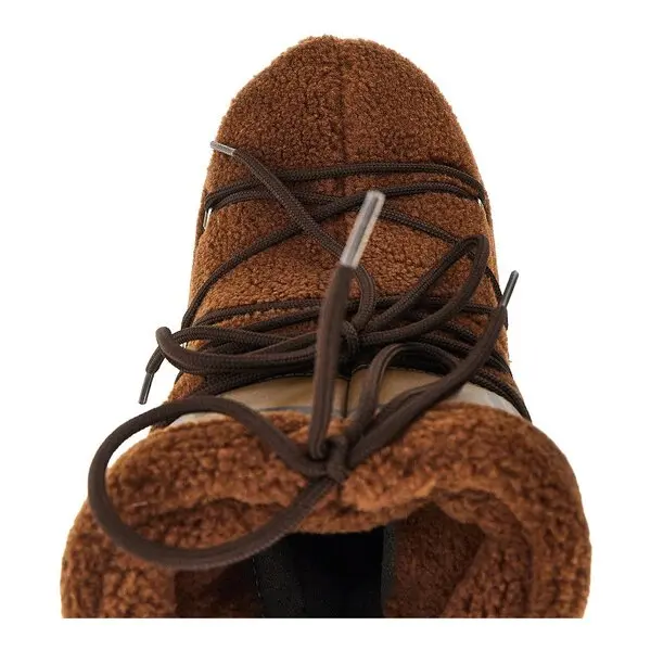 Moon Boot Icon Low Glance' Teddy Boots - Brown