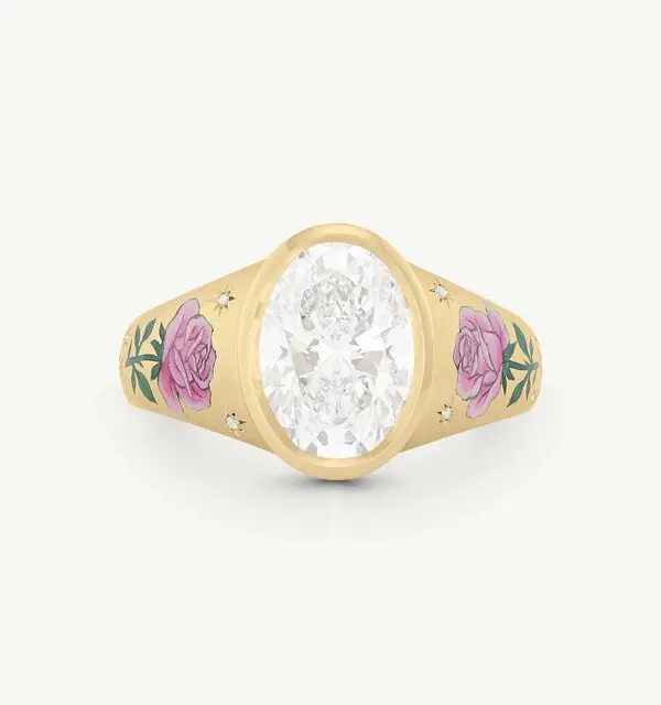 CECE JEWELLERY Blushing Rose Diamond Ring