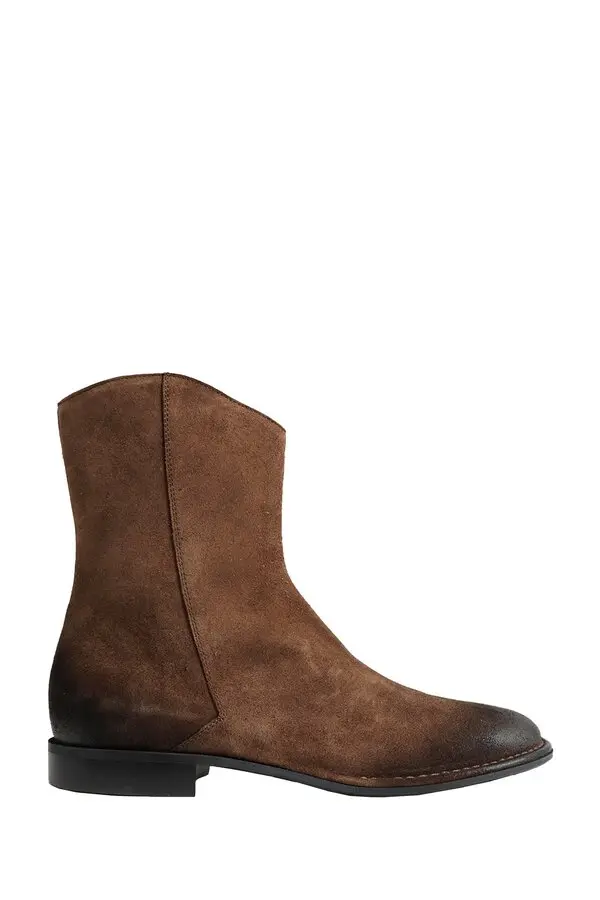 Emporio Armani Oiled Suede Boots