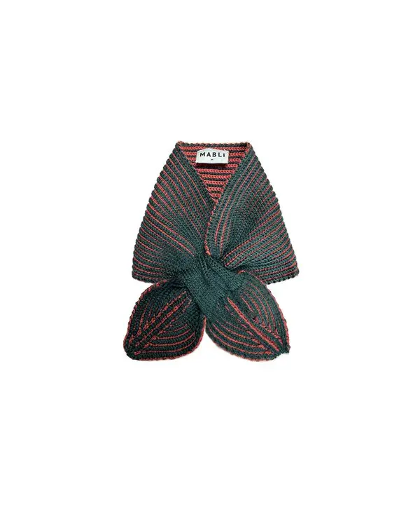 MABLI Ffyn Skater Scarf Winter Rose/pine - Green