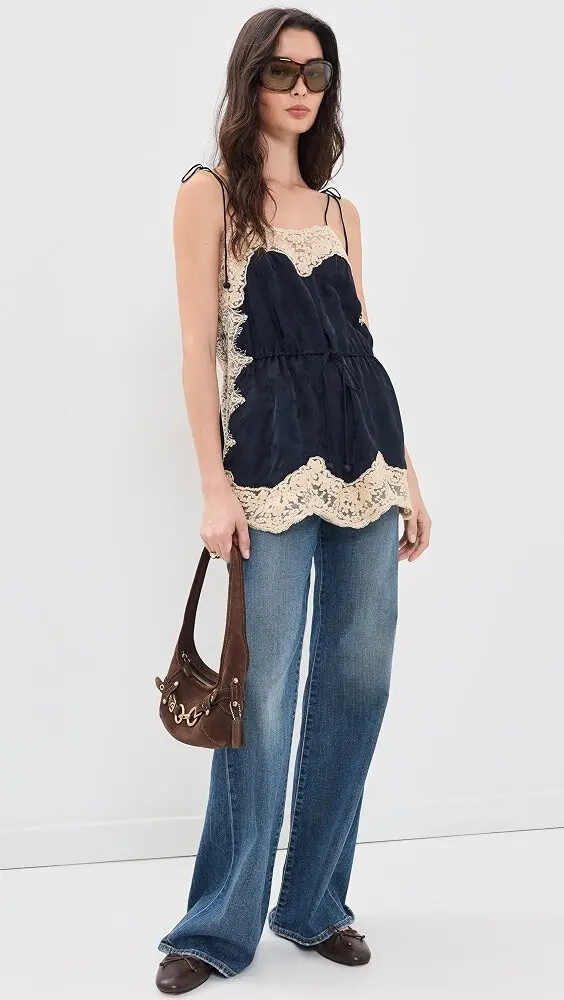 Sea Shay Lace Tie Camisole