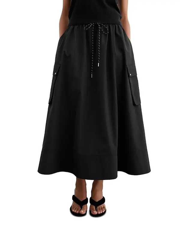 TOCCIN Elodie Cargo Midi Skirt - Jet
