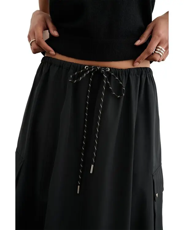 TOCCIN Elodie Cargo Midi Skirt - Jet