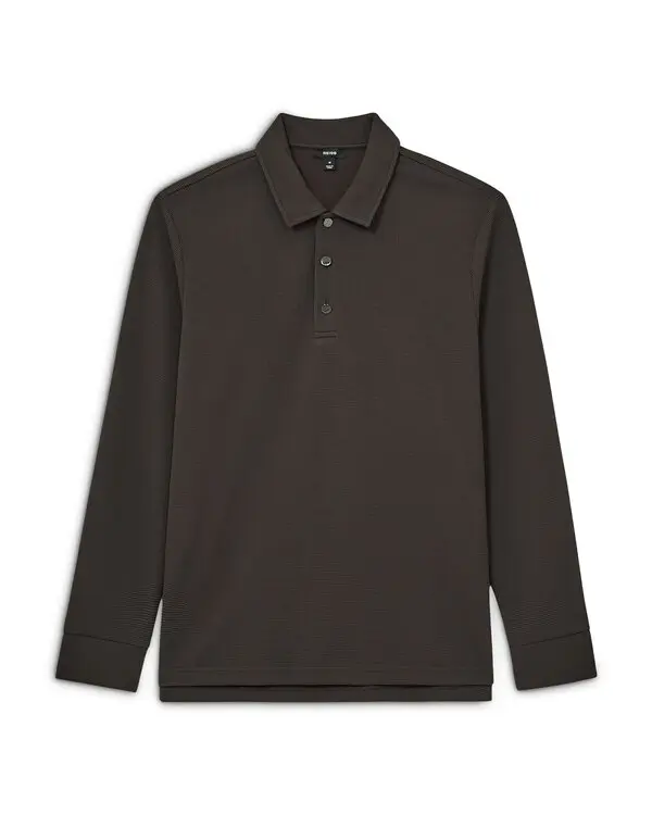 REISS Alba Micro Waffle Knit Polo Shirt