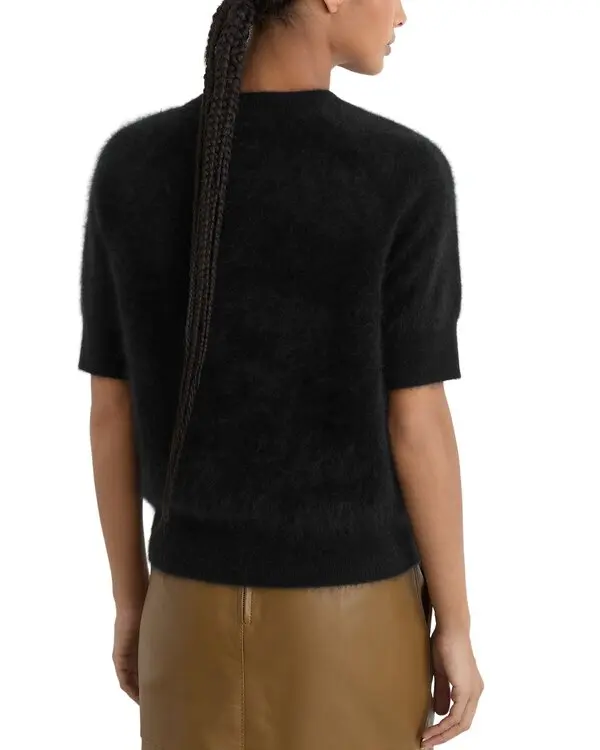 REISS Julia Brushed Cashmere Tee