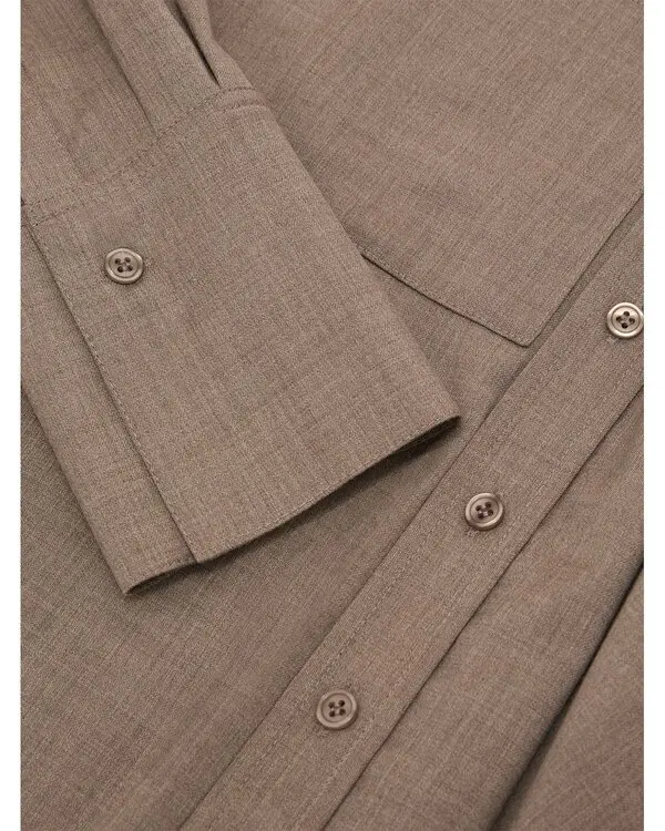 REISS Adie Stretch Wool Shirt