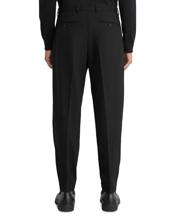 REISS Strap Tapered Fit Belted Pleat Trousers