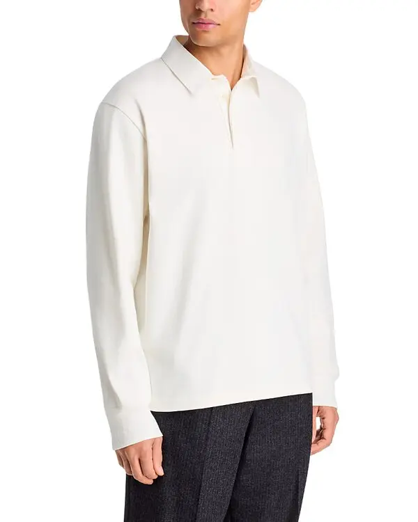 Studio Nicholson Cotton Jersey Rugby Polo - Parchment
