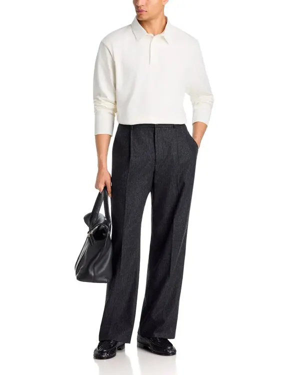 Studio Nicholson Cotton Jersey Rugby Polo - Parchment
