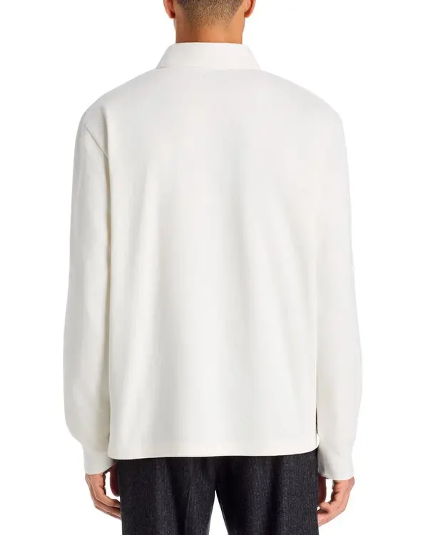 Studio Nicholson Cotton Jersey Rugby Polo - Parchment