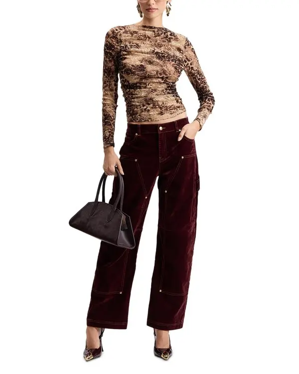 Avec Les Filles High Rise Barrel Leg Carpenter Jeans