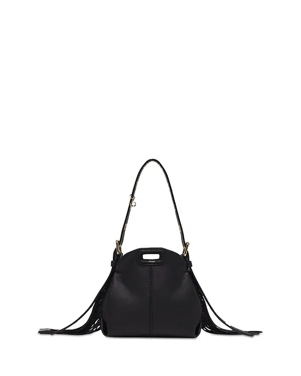 Maje Miss M Micro Leather Shoulder Bag