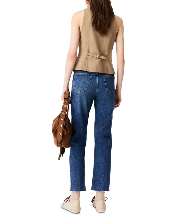 Maje Lipania Pinstriped Vest